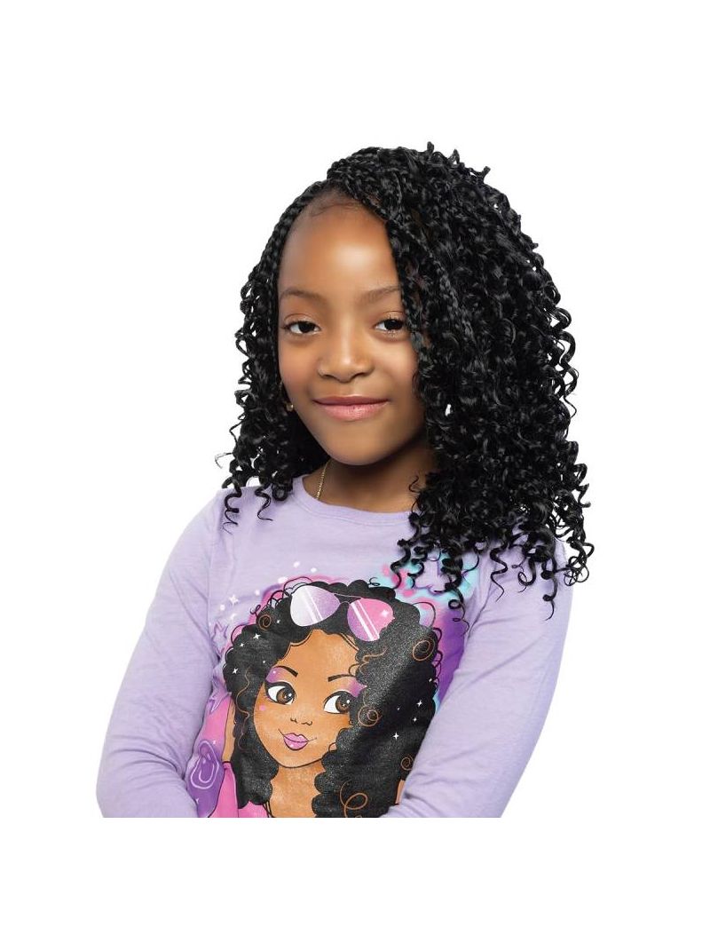 3X Kids Boho Box Braid 8" 9" 10" Afri Naptural Crochet Braid Mane Concept