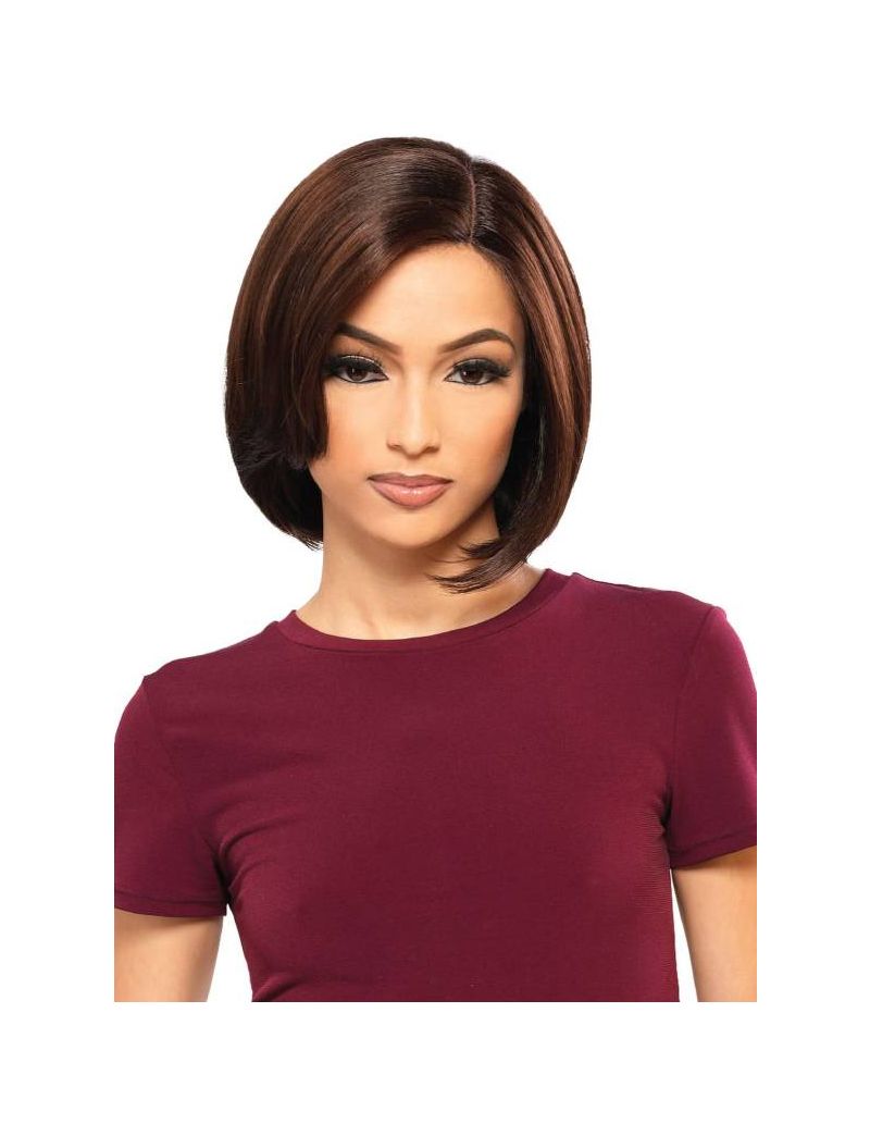 Bob 12" Destiny Green Part Perfect Lace Front Wig Beauty Elements