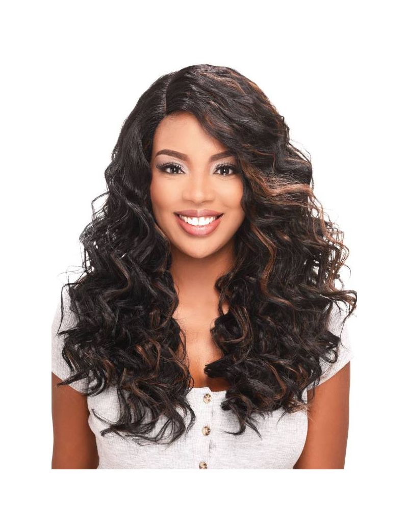Tunzi 22" Destiny Green Premium Realistic Fiber Lace Front Wig Beauty ...