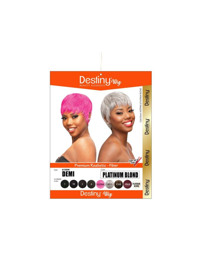 Demi Destiny Premium Realistic Fiber Full Wig Beauty Elements